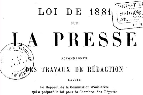 La Loi du 29 juillet 1881 plie... mais résiste! - Livres Hebdo La Loi du 29 juillet 1881 plie... mais résiste! - Livres Hebdo