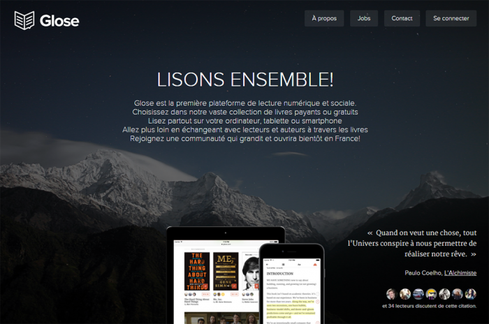 Glose, le réseau social de lecture, se lance en France - Livres Hebdo