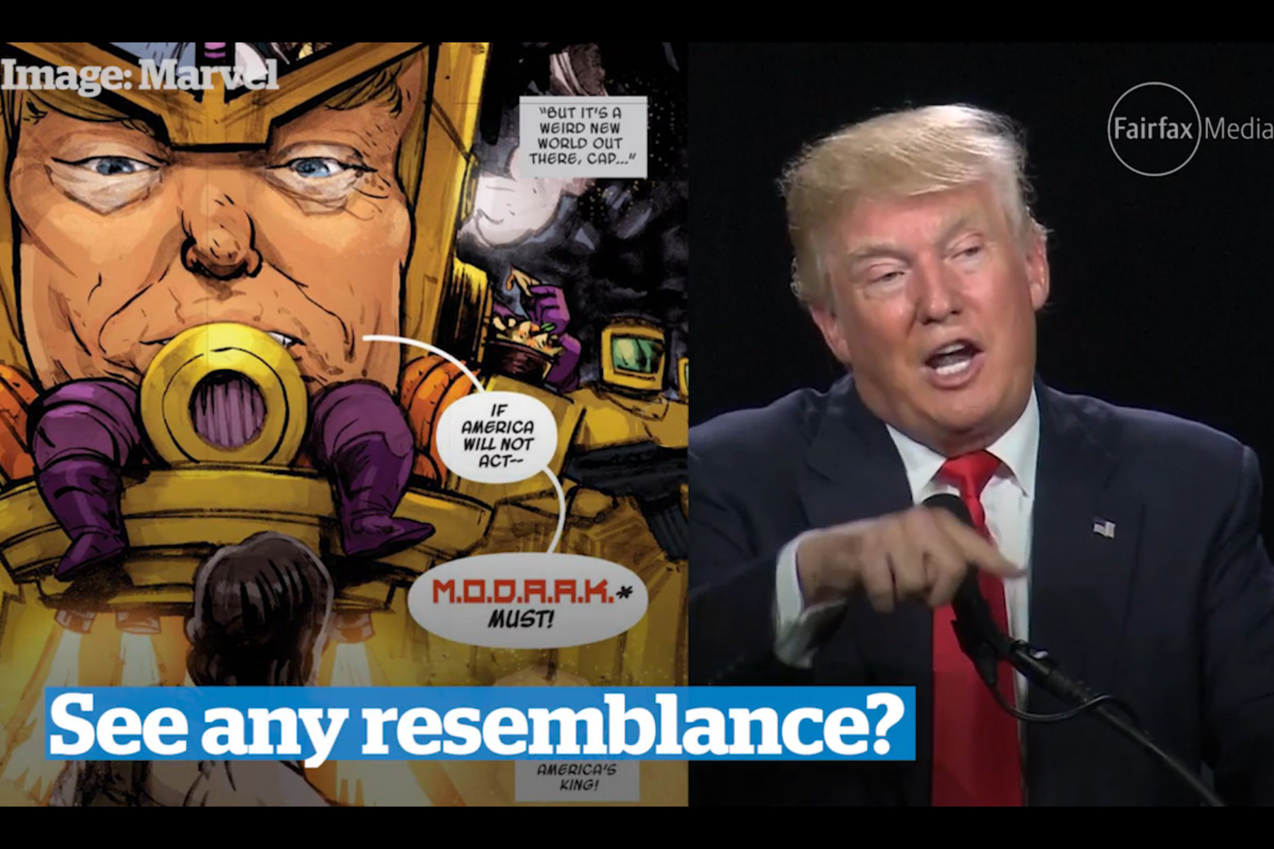 Donald Trump, nouveau super-vilain chez Marvel - Livres Hebdo